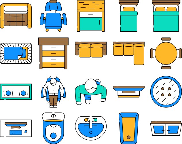 Toilet Floor Plan Symbol Vector Images (over 720)