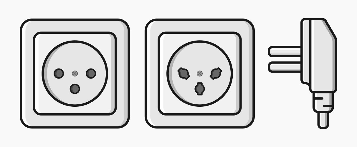 Electrical Plug Type Types Vector Images (over 1,900)