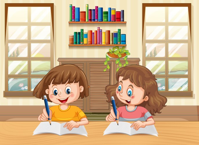 Cartoon Homework Vector Images (over 32,000)