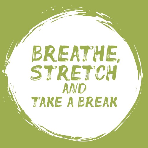 Take a break collage people have Royalty Free Vector Image