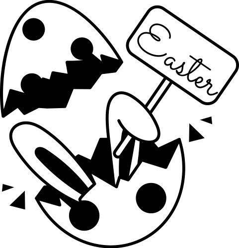 Easter structure Royalty Free Vector Image - VectorStock