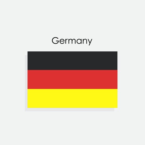 Germany flag official colors and proportion Vector Image