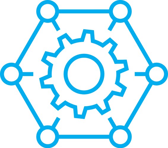 Organization solid icon set Royalty Free Vector Image