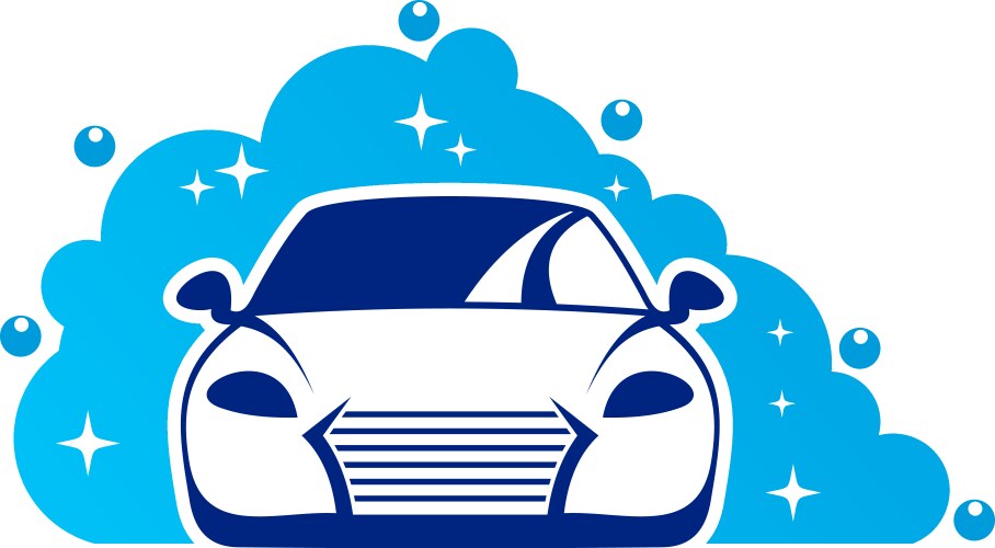 Car wash logo template creative design Royalty Free Vector