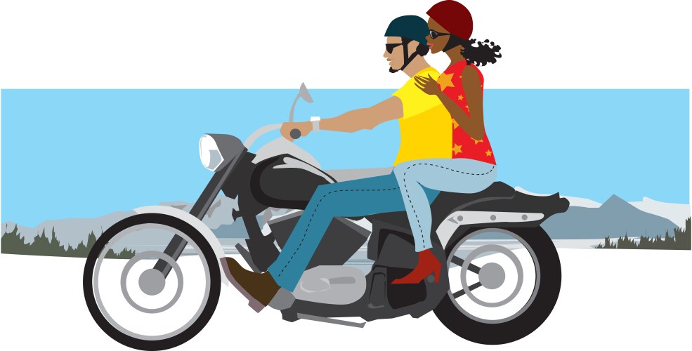 Couple Motorcycle Vector Images (over 690)