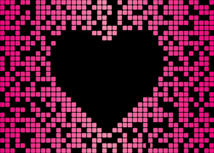 Drip Heart Pixel Pattern Dripping Heart Jigsaw Puzzle By CSA Images