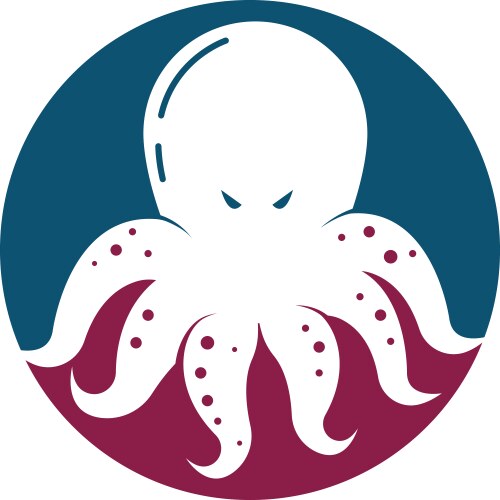 Octopus logo Royalty Free Vector Image - VectorStock
