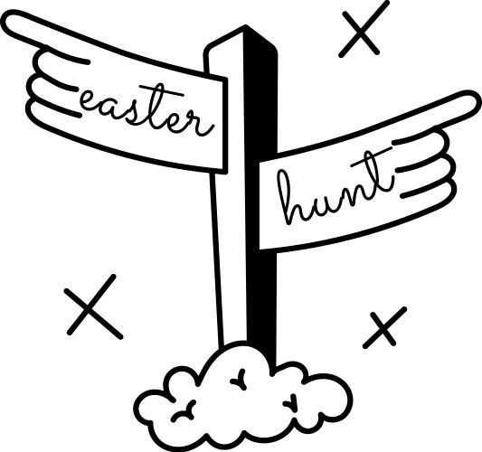 Easter structure Royalty Free Vector Image - VectorStock