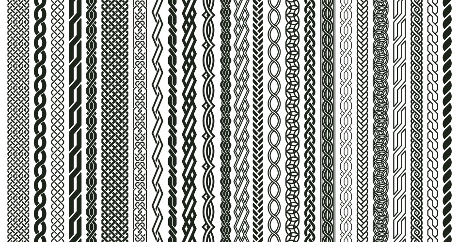 Celtic patterns set Royalty Free Vector Image - VectorStock