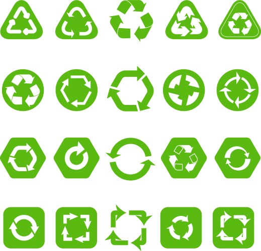 Recycle sign Royalty Free Vector Image - VectorStock
