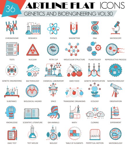 Bioengineering isolated cartoon Royalty Free Vector Image