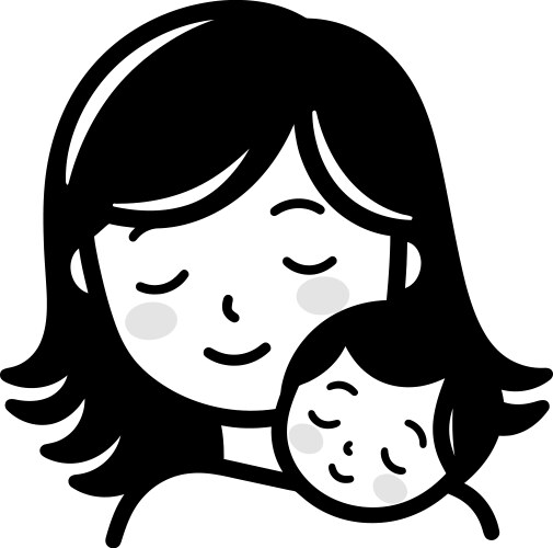Nurturing love language in maternal bond Vector Image