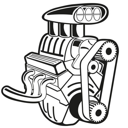 Engine Vector Images & Graphics for Commercial Use | VectorStock