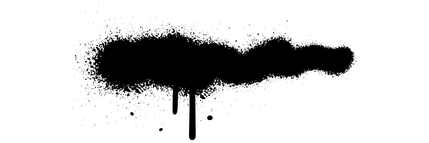 Hand drawn spray-paint graffiti line squiggle Vector Image