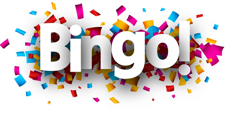 Bingo winner background with lottery tickets Vector Image