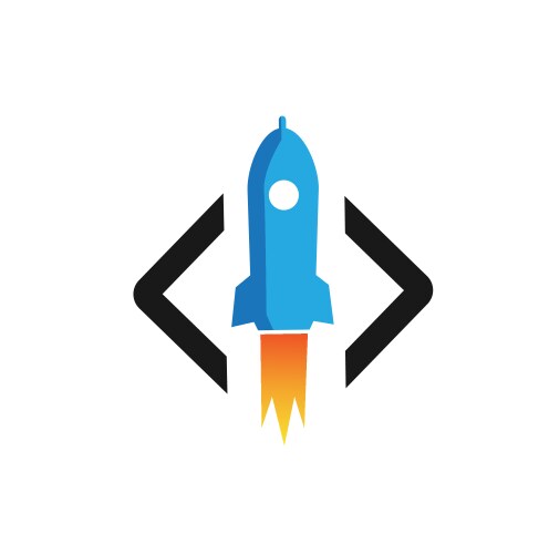 Rocket sky logo Royalty Free Vector Image - VectorStock