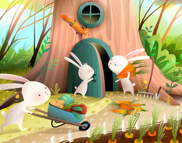 Children Vegetable Garden Vector Images (over 2,200)