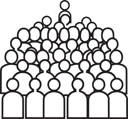 Crowd icon Royalty Free Vector Image - VectorStock