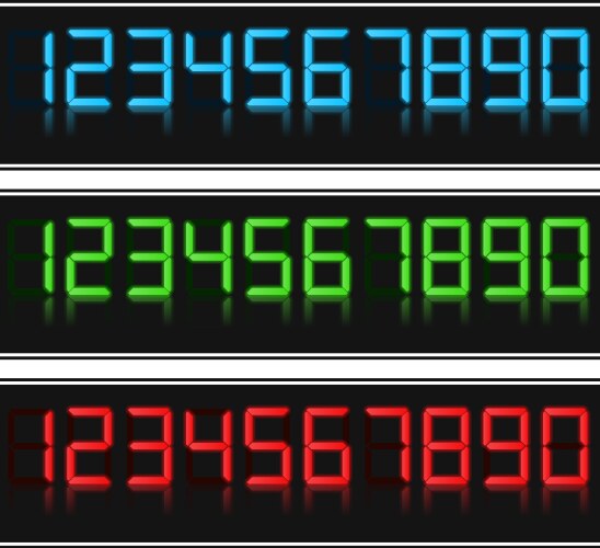 Digital Numbers Vector Images (over 120,000)