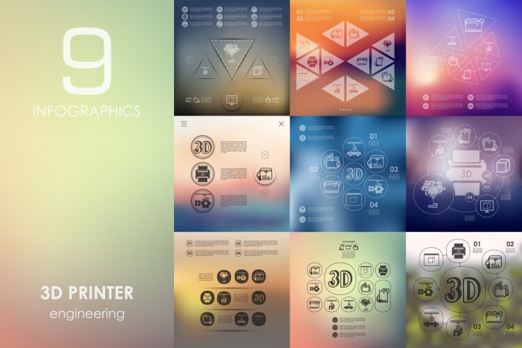 Printer Infographic Vector Images (over 1,900)