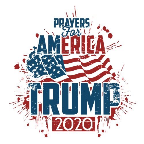 Trump 2020 campaign symbol Royalty Free Vector Image
