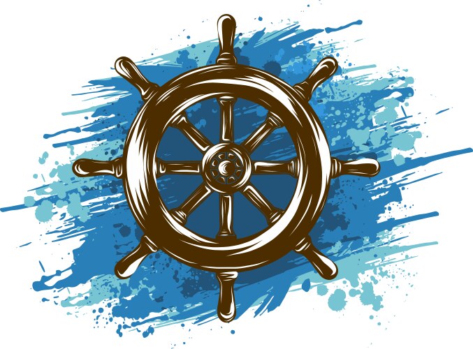 Ship Wheel Logo Vector Images (over 7,100)