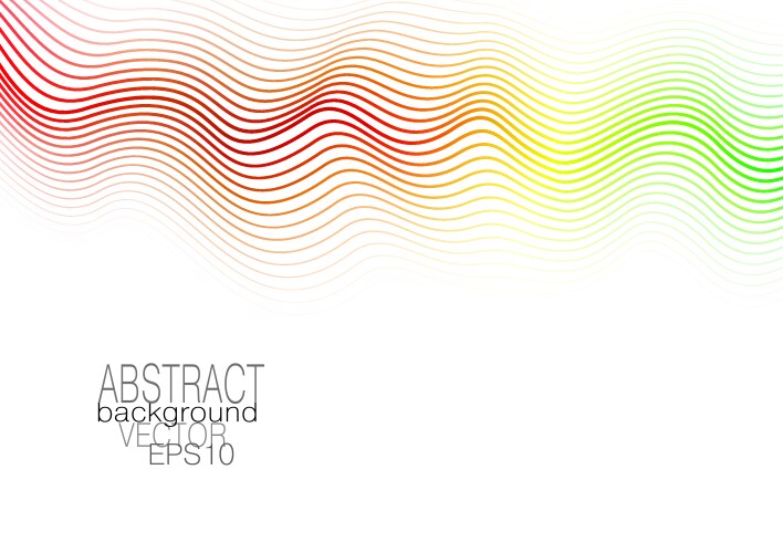 Rainbow squiggle pattern line art wave design Vector Image