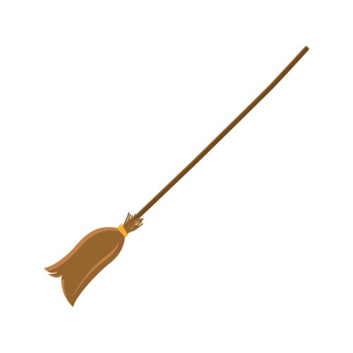 Old broom Royalty Free Vector Image - VectorStock