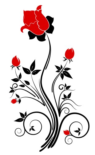Fancy flower Royalty Free Vector Image - VectorStock