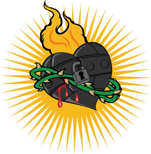 Sacred heart of jesus Royalty Free Vector Image