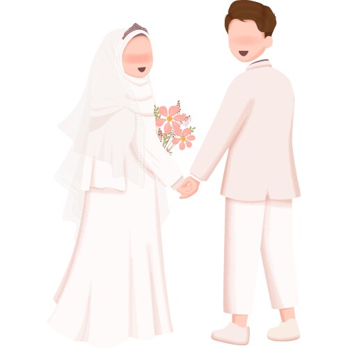 Muslim Bride and Groom Vector Images (over 250)