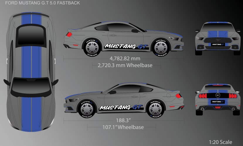 Mustang Gt Vector Images (9)