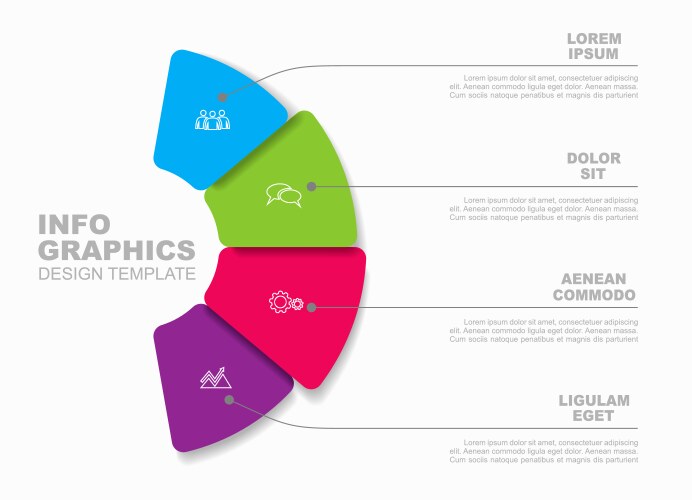 Infographic design template with place Royalty Free Vector