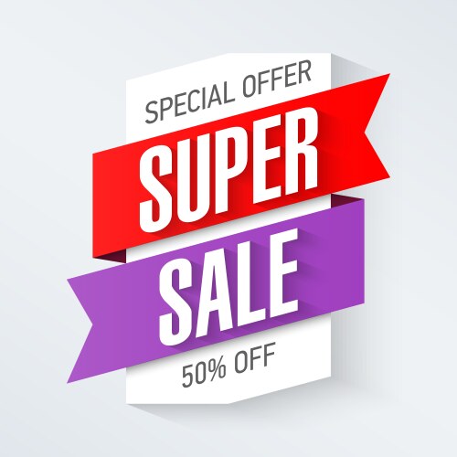 Special offer advertising banner clipart Vector Image