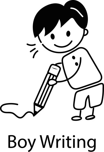 Boy Writing Vector Images (over 19,000)