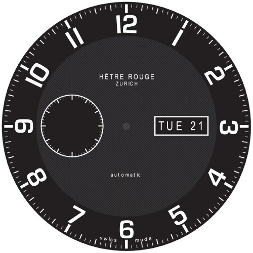 Empty watchface clean white Royalty Free Vector Image