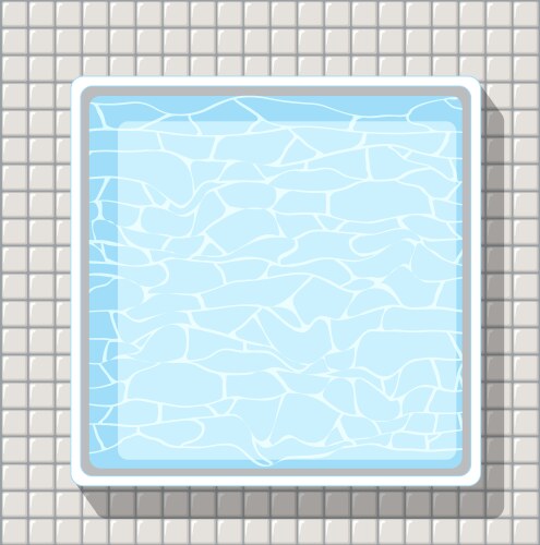 Top view of swimming pool Royalty Free Vector Image