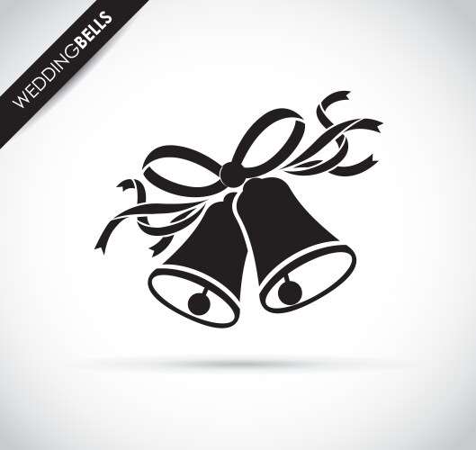 Wedding bells pink Royalty Free Vector Image - VectorStock