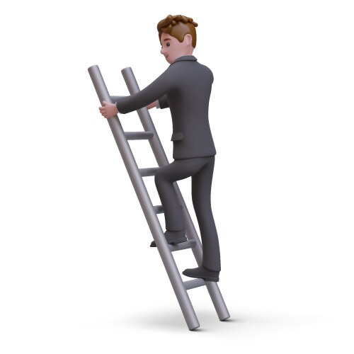 Cartoon Climbing Ladder Vector Images (over 2,700)