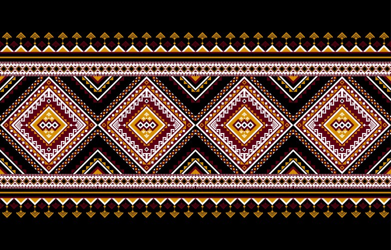 Ethnic indian pattern traditional geometric Vector Image