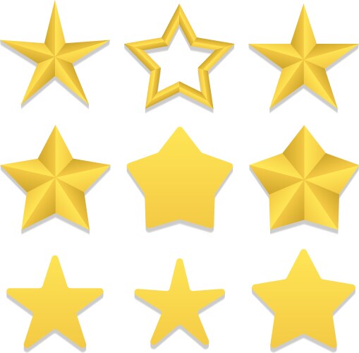 Five star review on transparent Royalty Free Vector Image
