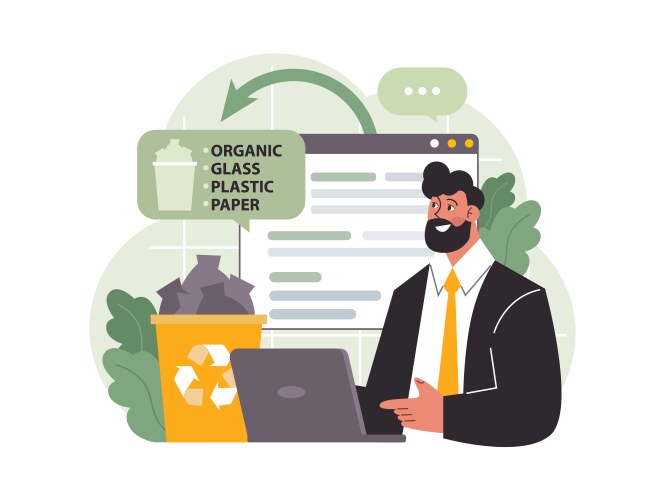 Sustainability environmental protection climate Vector Image