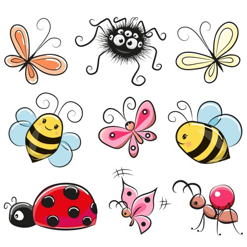 Cartoon Insects Vector Images (over 83,000)