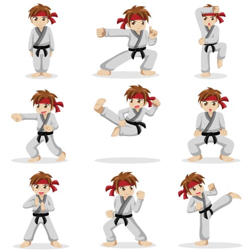 Karate Pose Vector Images (over 2,700)