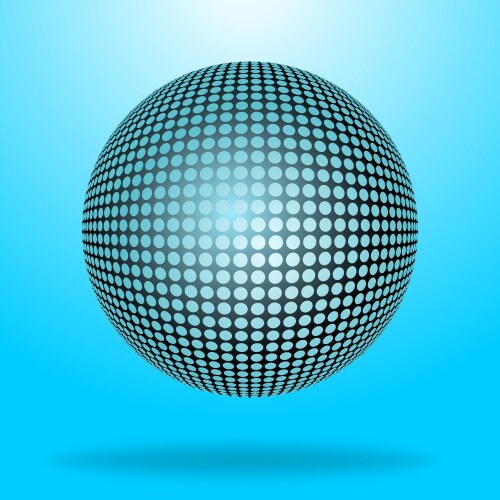 Collection of halftone sphere logo template Vector Image