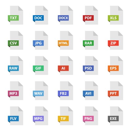 Paper size of format series a from a0 to a10 Vector Image