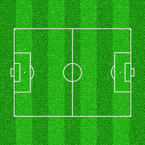 Football field top view Royalty Free Vector Image