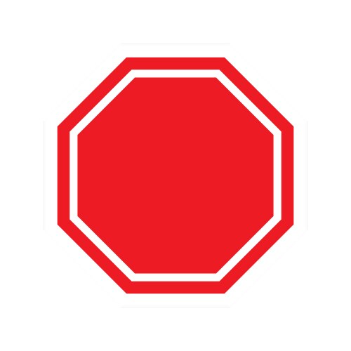 Blank stop sign Vector Images & Graphics for Commercial Use | VectorStock