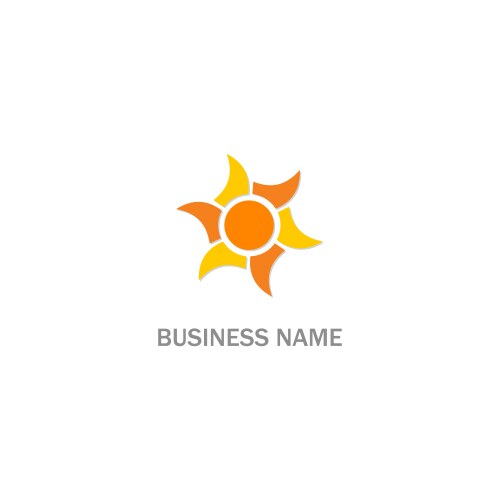 Solar energy sun and electric plug logo Royalty Free Vector