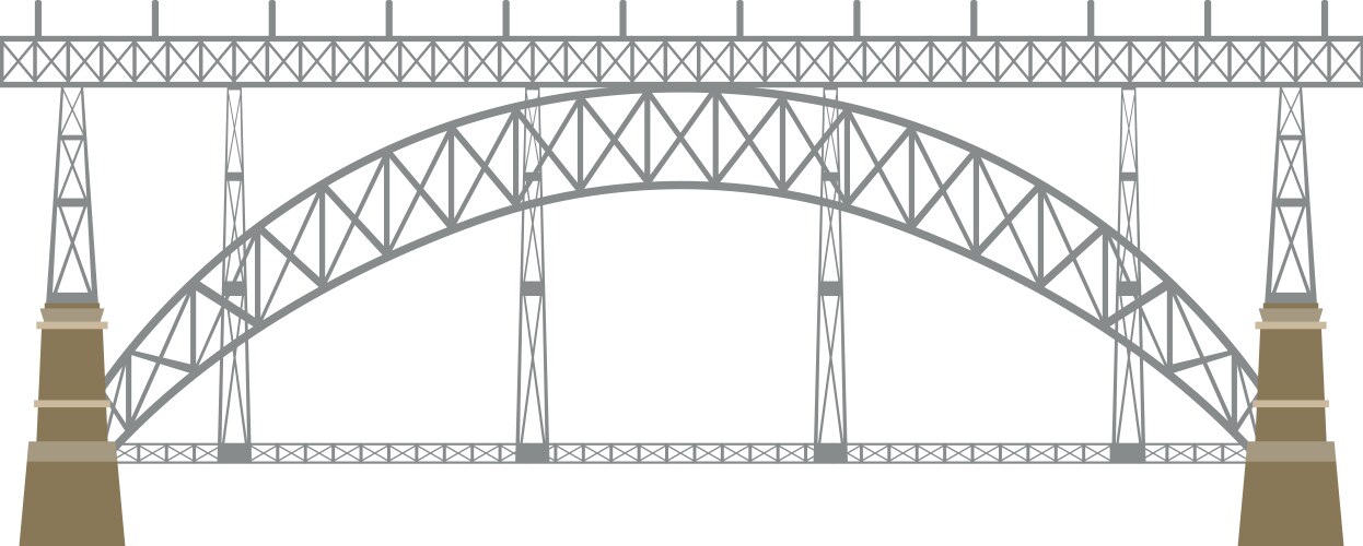 Dom luis i bridge porto portugal landmark Vector Image